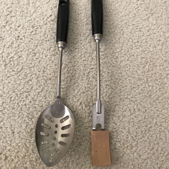 Kitchen | Vintage Chief Usa Set Of 2 Pcs Slotted Spoon Meat Fork New ...